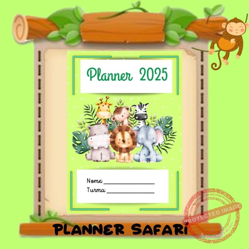 Planner safari – Prof. Tati Aulas Criativas