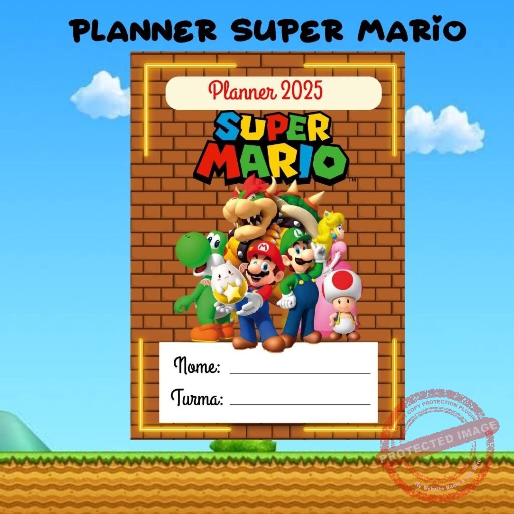 Planner Super Mario – Prof. Tati Aulas Criativas